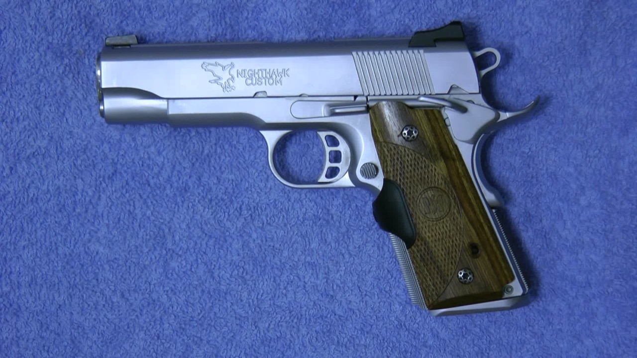 UNBOXING NightHawk T3 Hard Chrome 1911 45ACP Custom - YouTube