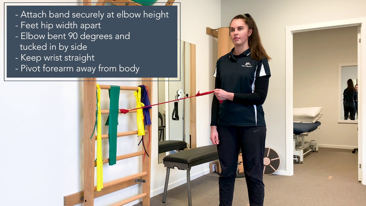 ULS003 Resistance Band External Rotation Of Shoulder (formerly UL06 ...