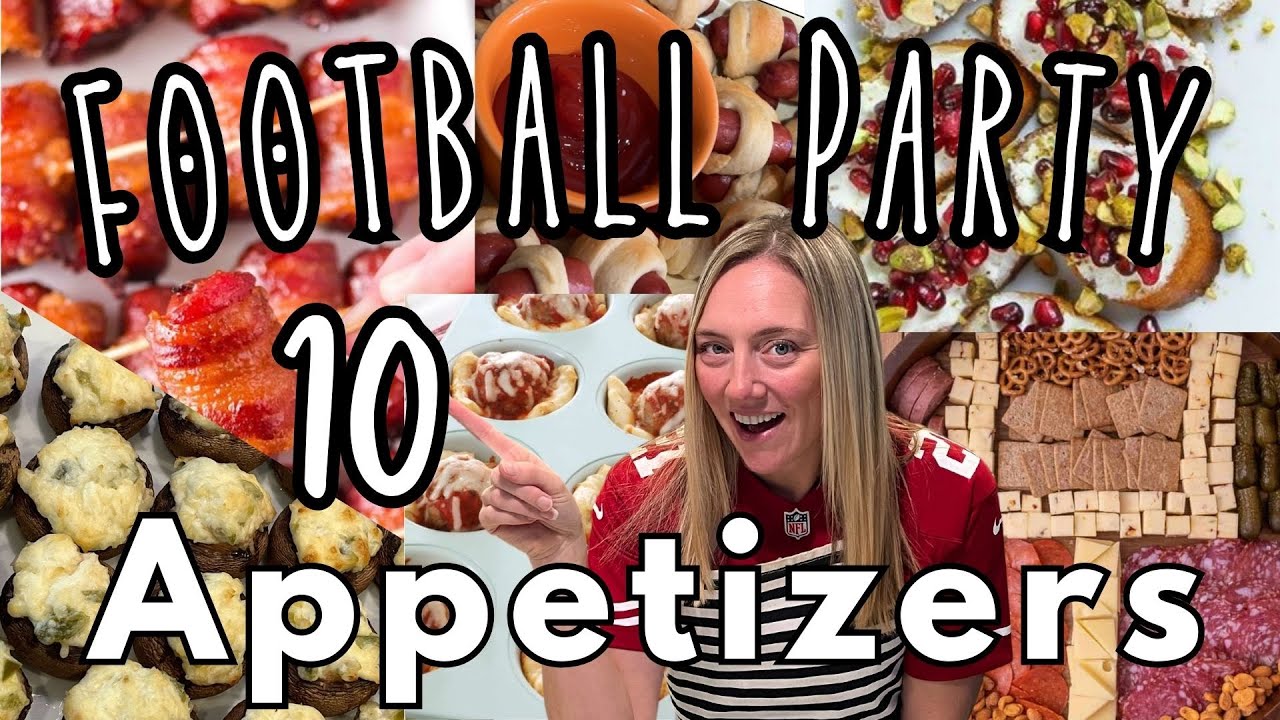 Touchdown Treats! 10 🏈 EASY🏈 Game Day Appetizers! | Molly Makes it Easy ...