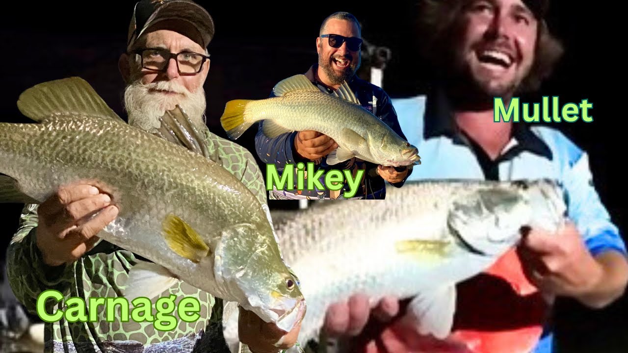 Slaying Barra with Mikey the Mad Mullet & Ash King Ash Bay Remote NT ...