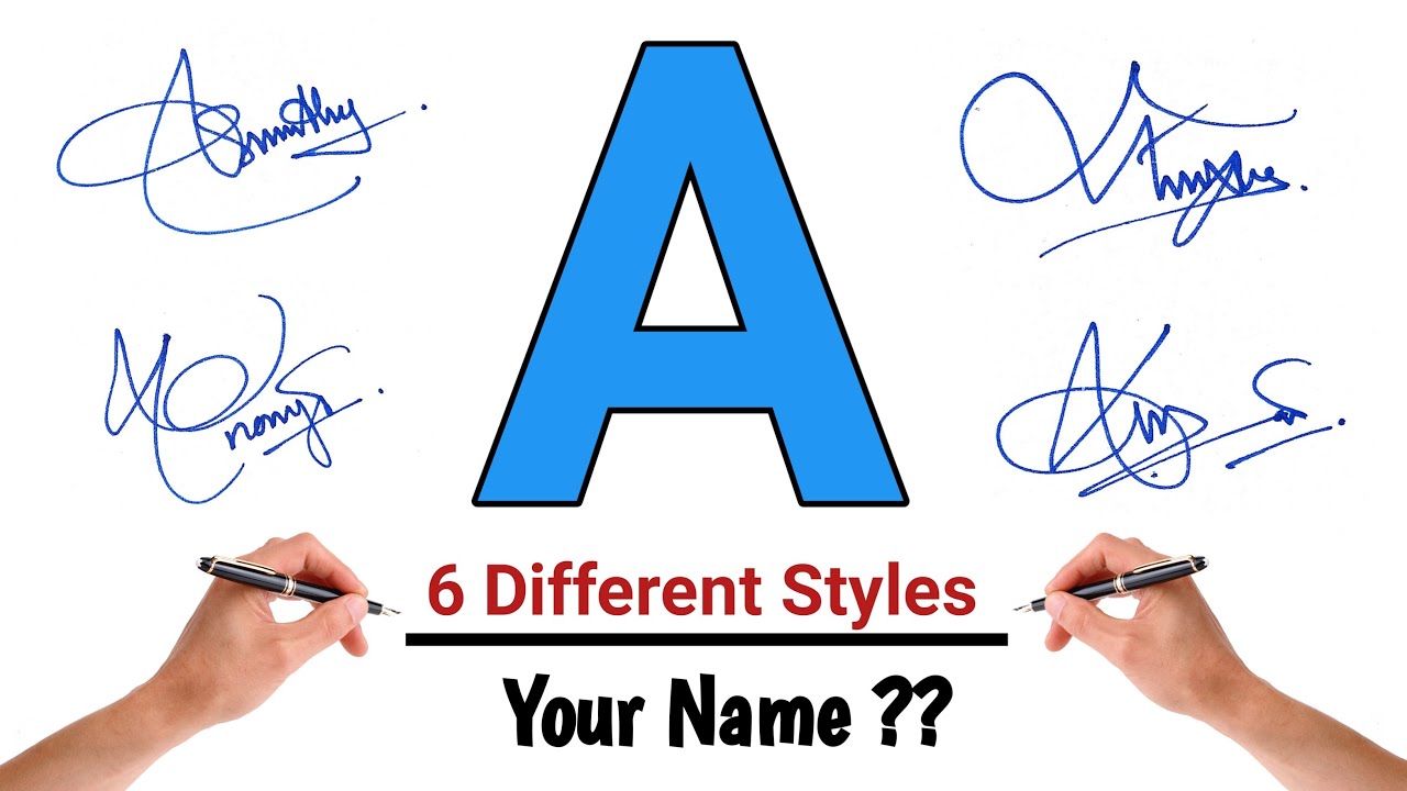 Signatures For Names Starting With A