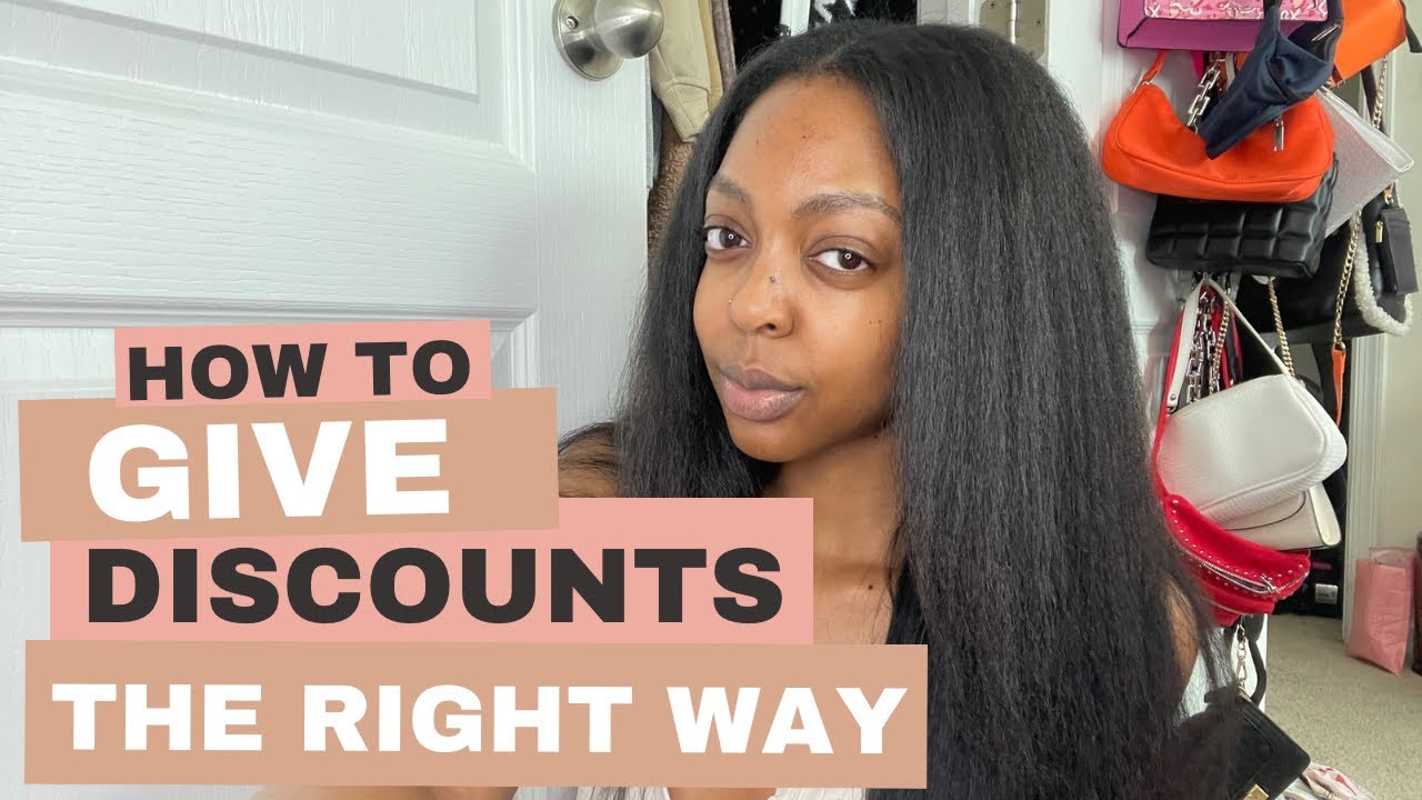 Tips for giving discounts to clients - YouTube