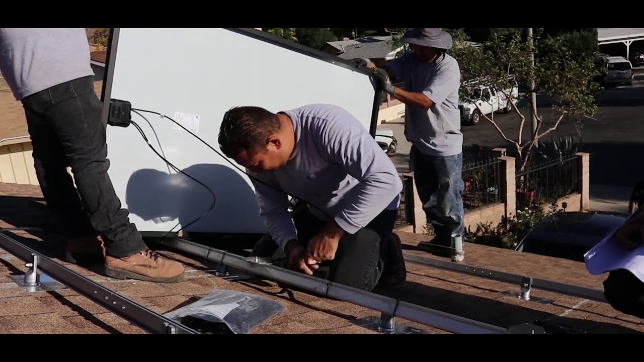 New roof and Solar installation - YouTube