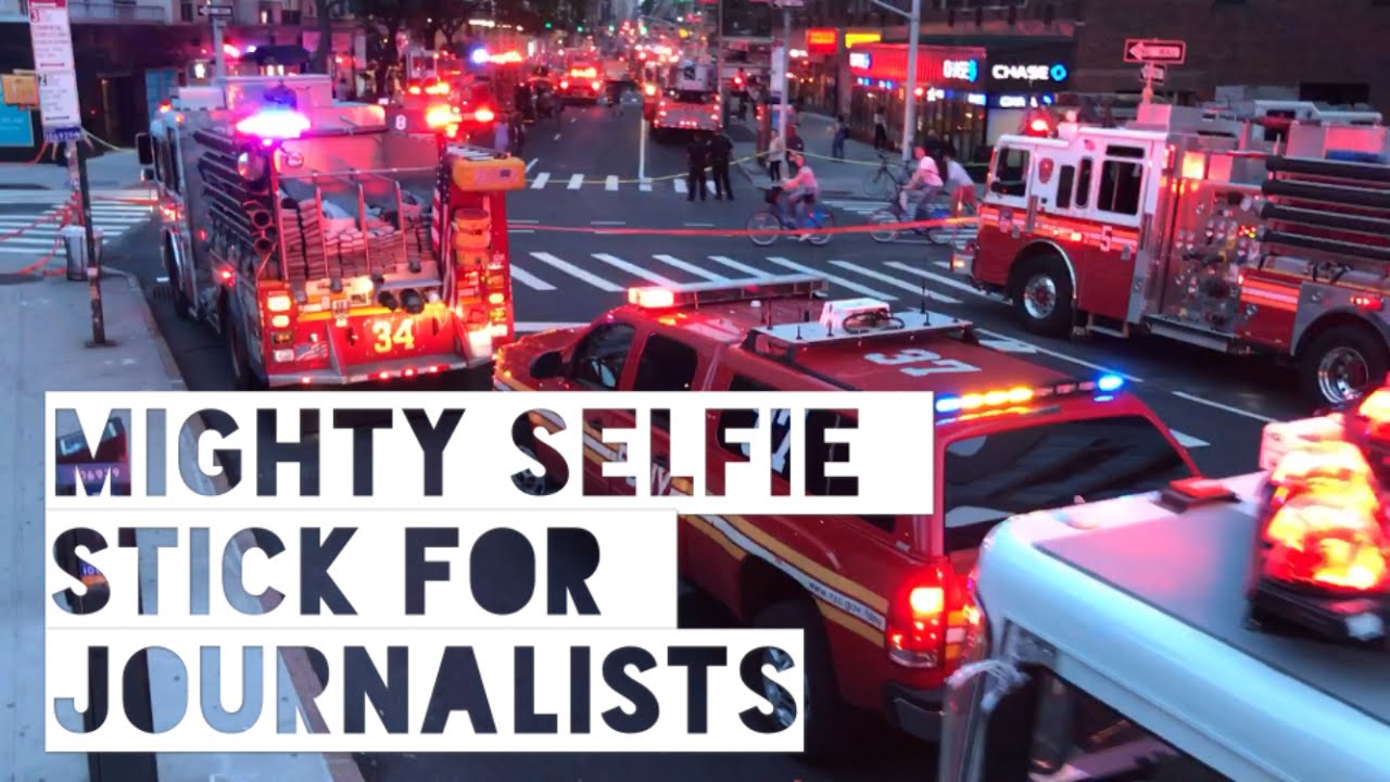 Mighty Selfie Stick For News Reporters / Journalists - YouTube