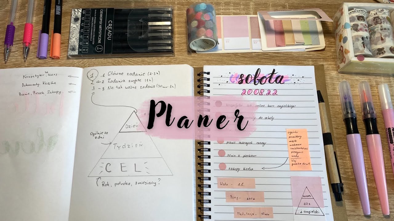 Planer. Jak planować swój dzień - YouTube