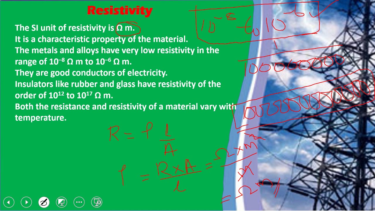 Physics - Electricity Chapter 12 | CBSE Class 10 | Resistivity - YouTube