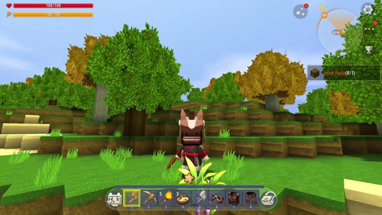 Mini World Survival Bölüm 1 - Ev - YouTube