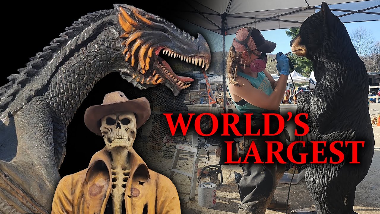 World's LARGEST chainsaw carving event - join me behind the scenes ...
