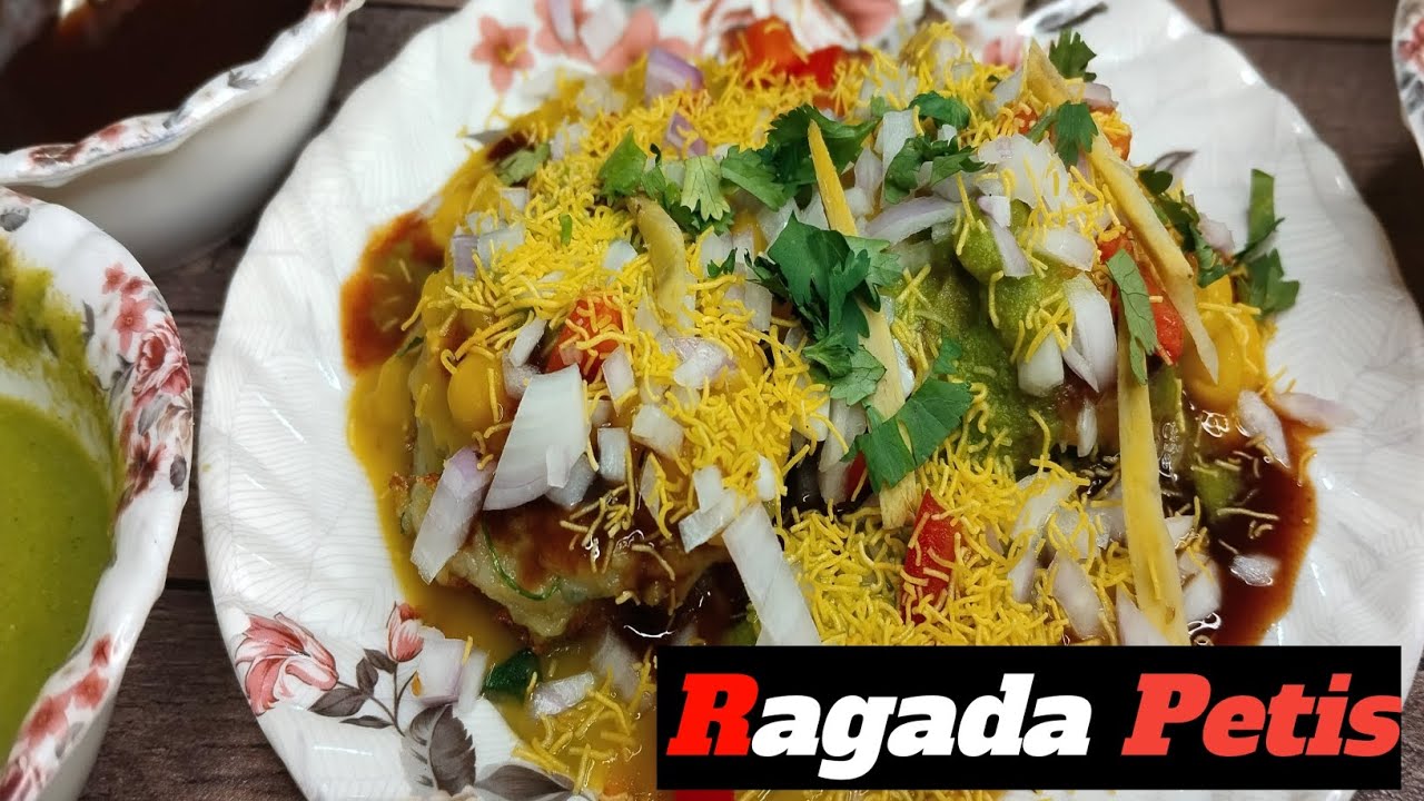 Ragada Petis Recipe|रगड़ा पेटिस और चाट की चटनी। Mumbai style ragada ...