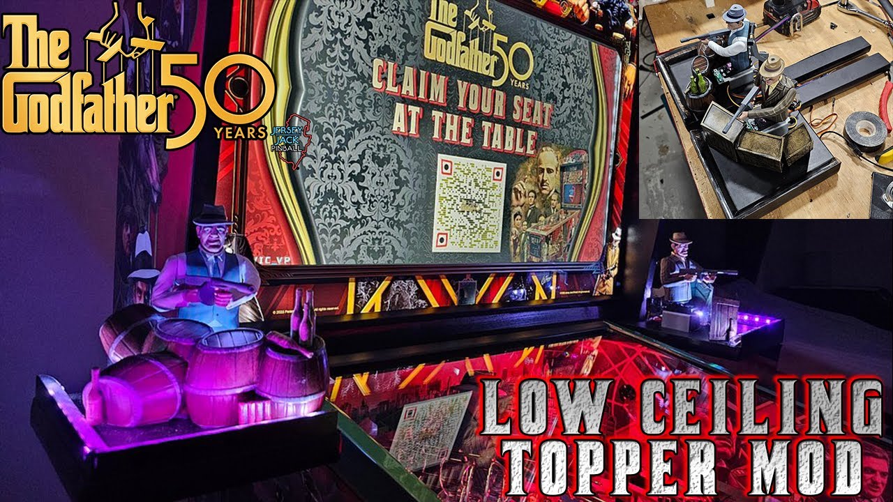 The Godfather Collectors Edition Pinball - Low Ceiling Topper Mod ...