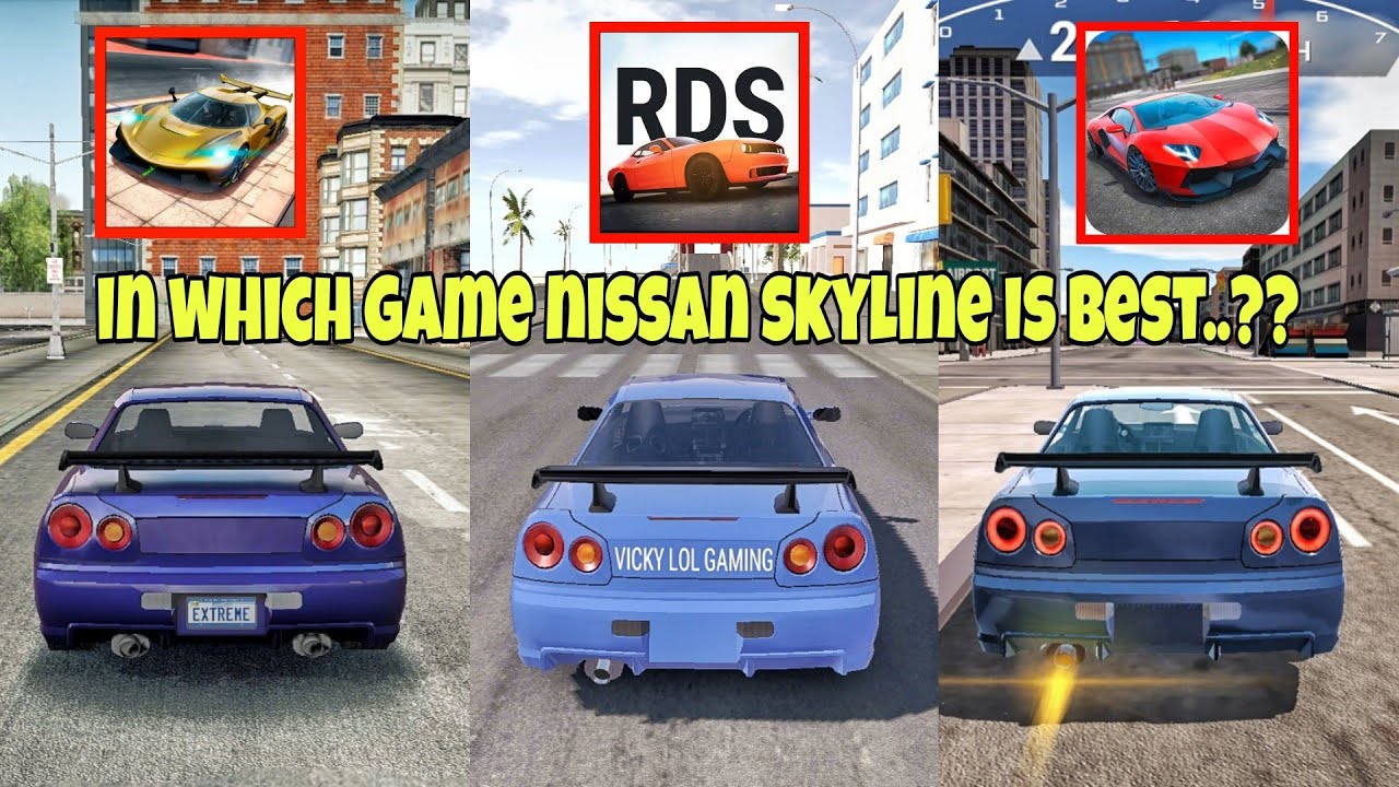 In which game nissan skyline is best..??🤔|| ECDS, UCDS, RDS😱 - YouTube