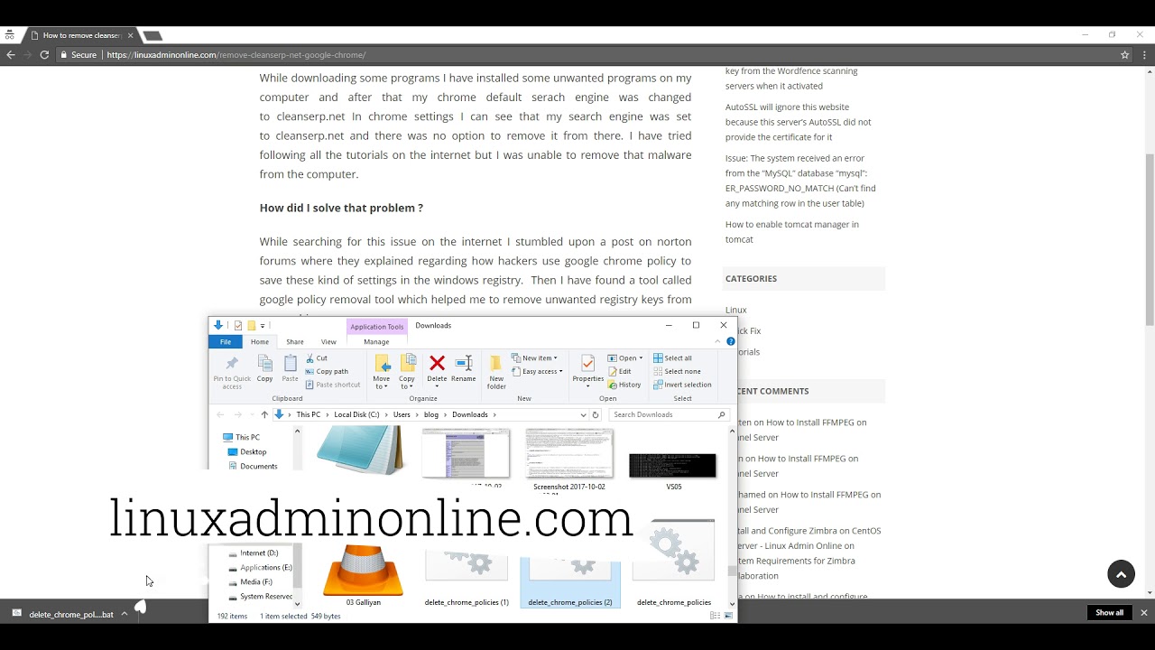How to remove cleanserp net from Google Chrome - YouTube