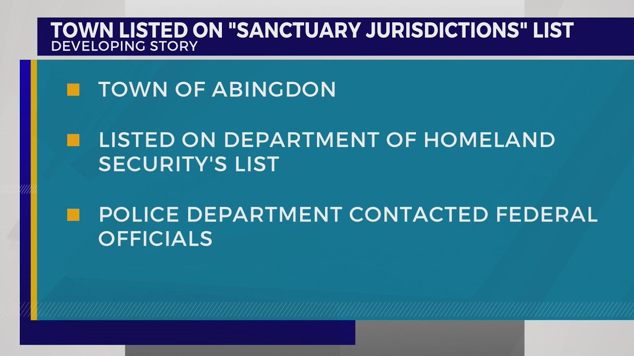Abingdon PD responds after town placed on Homeland Security’s ...