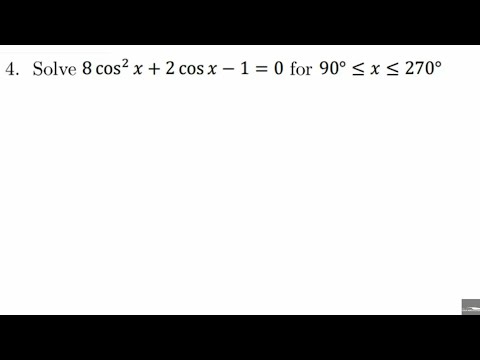 WAEC 2024 Elective Mathematics Paper 2 Question 4 - YouTube