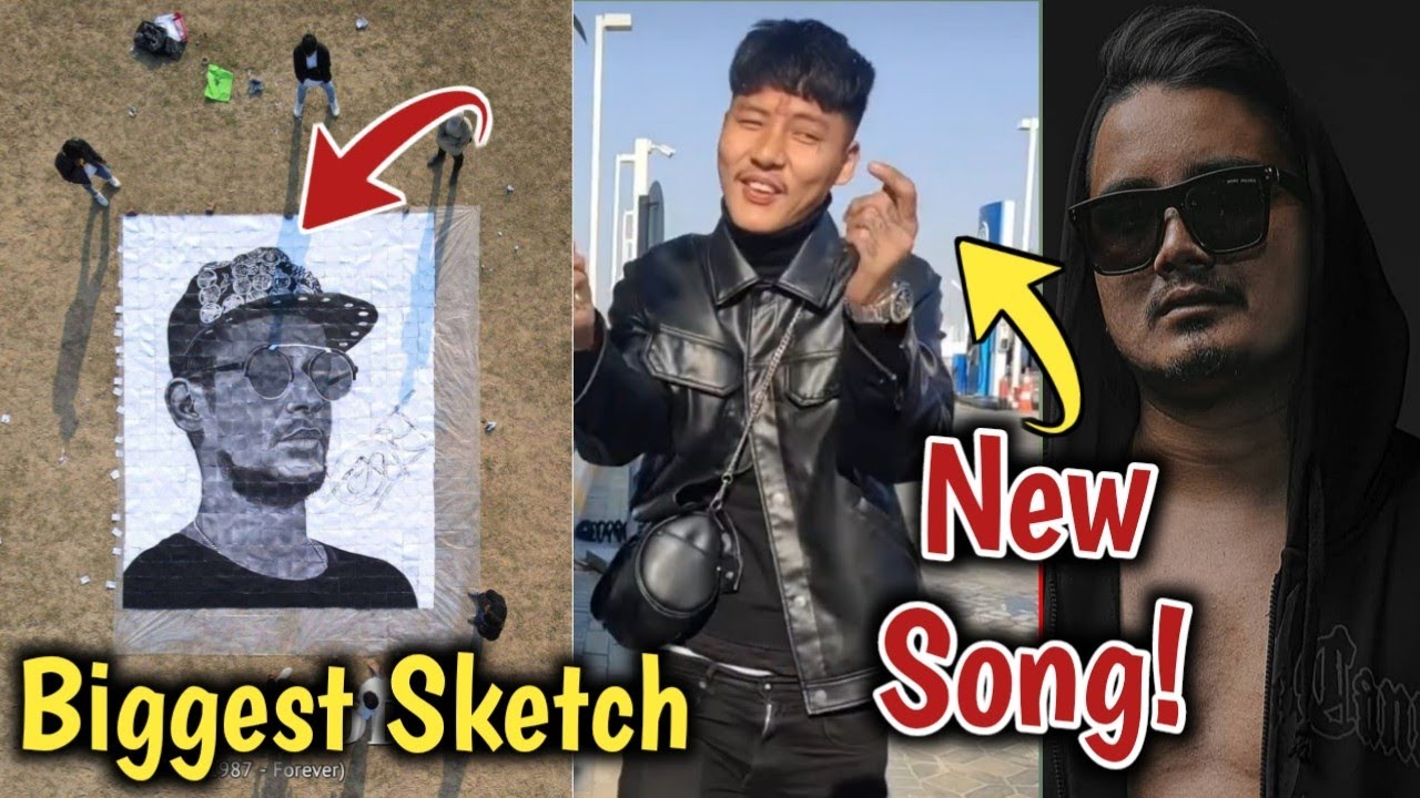 Biggest Sketch of Yama Buddha 🔥 Vten's two new song Clips| Kushal ...