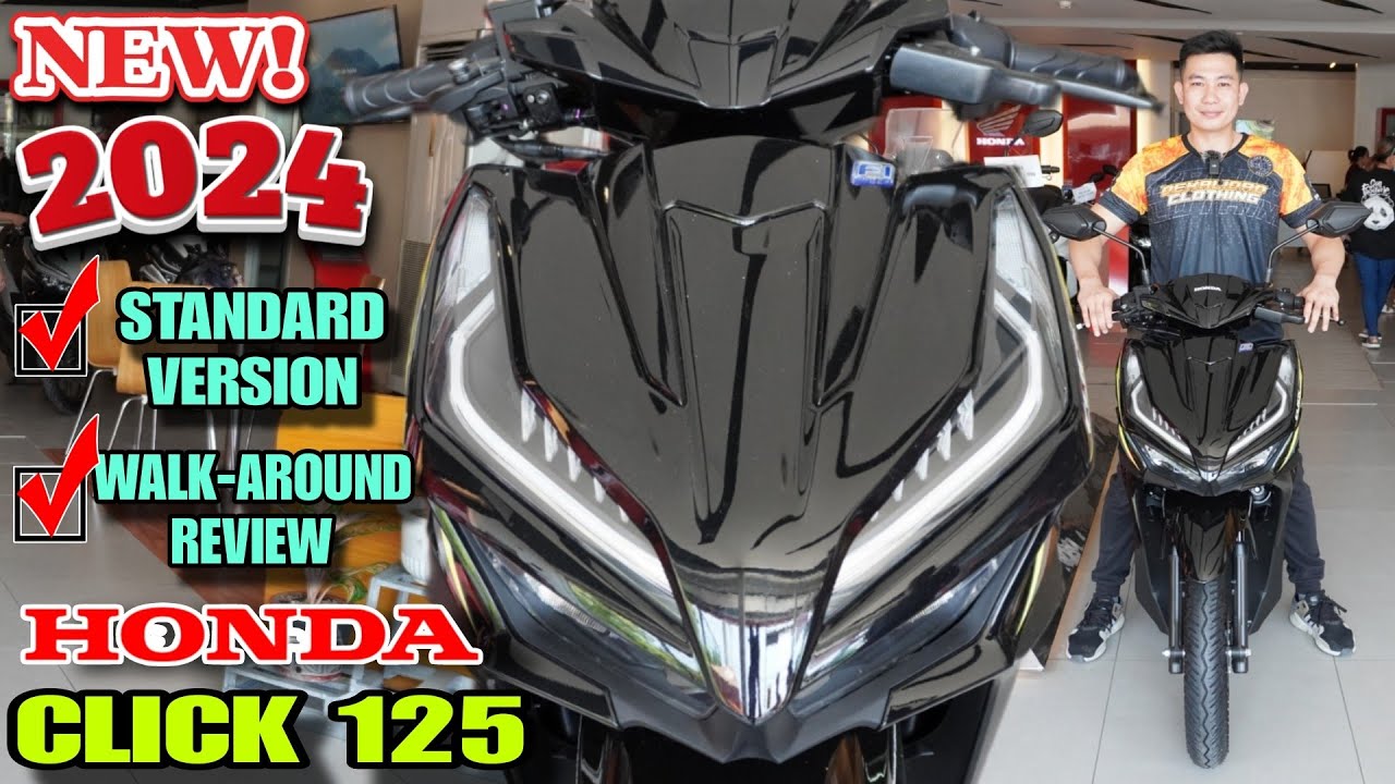 HONDA CLICK 125 Obsidian Black Metallic Standard Version - YouTube