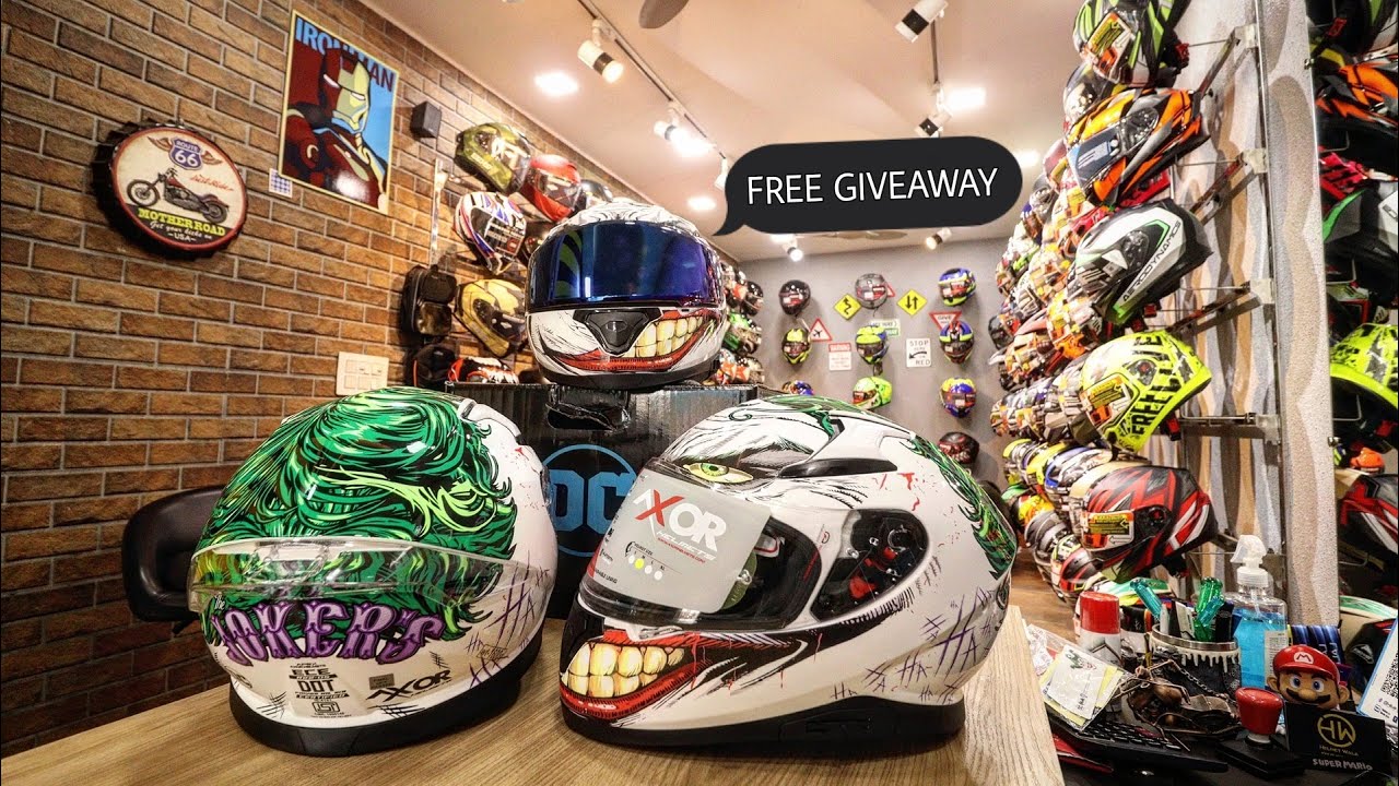 MY NEW AXOR APEX JOKER DC HELMET UNBOXING | AXOR JOKER HELMET - YouTube