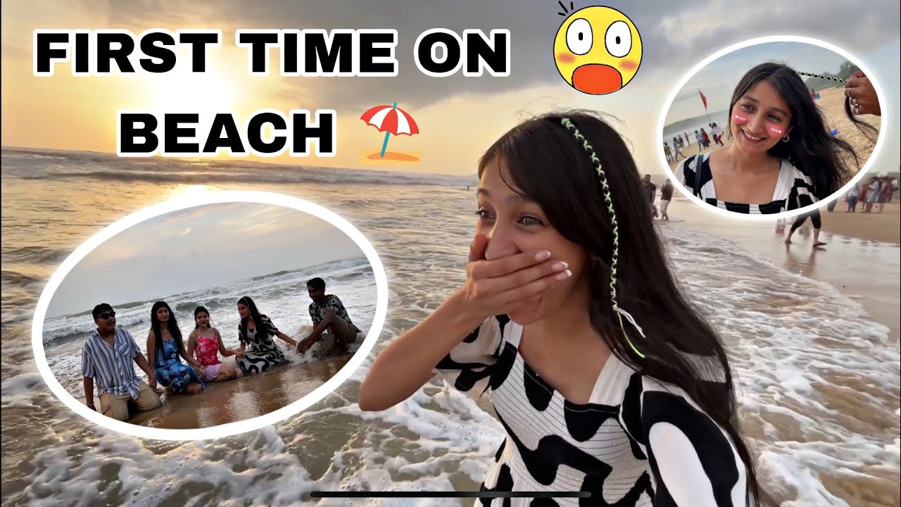 Goa vlog part -2 | first time on beach 🏖️ - YouTube