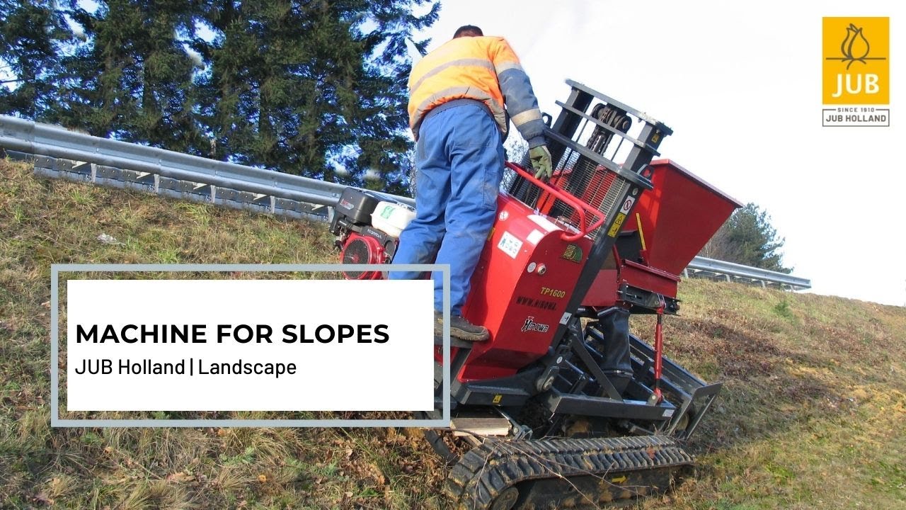 Landscape | Machine for slopes/ Talud planter - YouTube