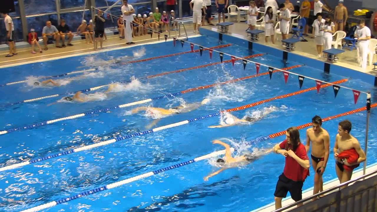 Cebula Michal 100 dowolny 1 runda LLK 08.02.2014 - YouTube