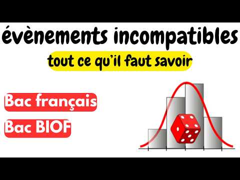 événements incompatibles éventements indépendants, #ÉvénementsIncompatibles #ÉvénementsIndépendants