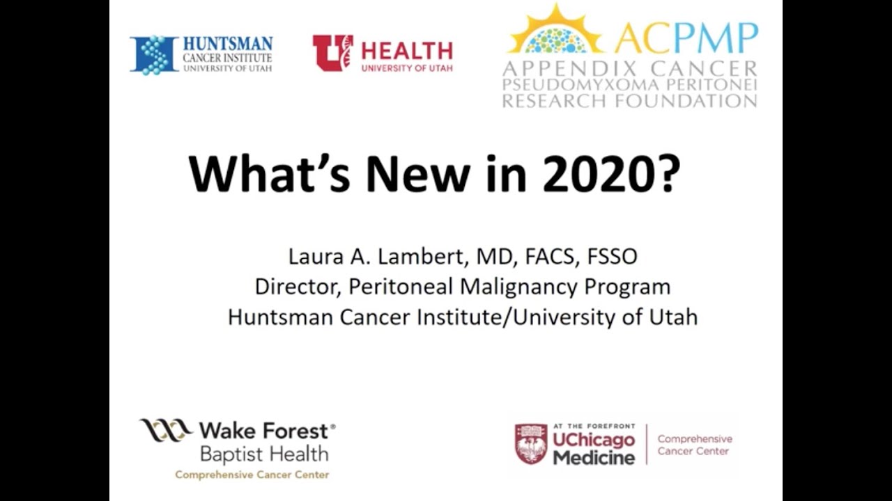 Laura Lambert, MD, FACS at U of Utah Huntsman Cancer Center - Appendix ...