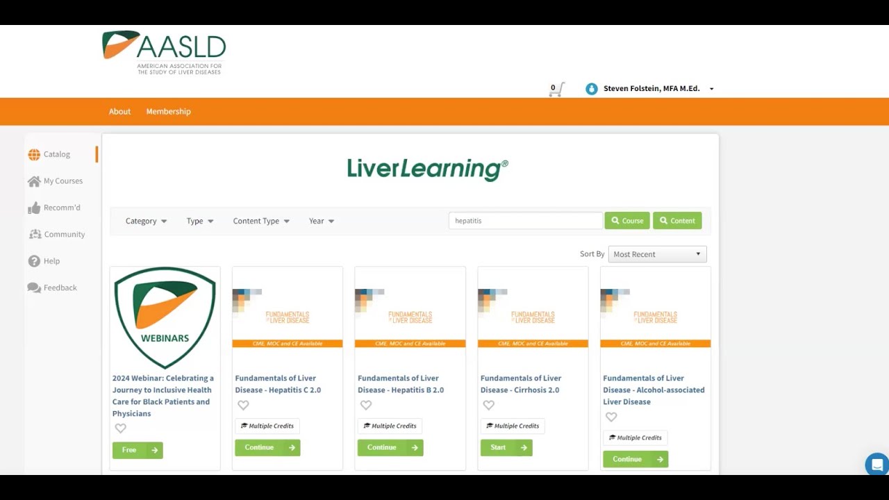 Introducing the NEW AASLD LiverLearning® Platform! - YouTube