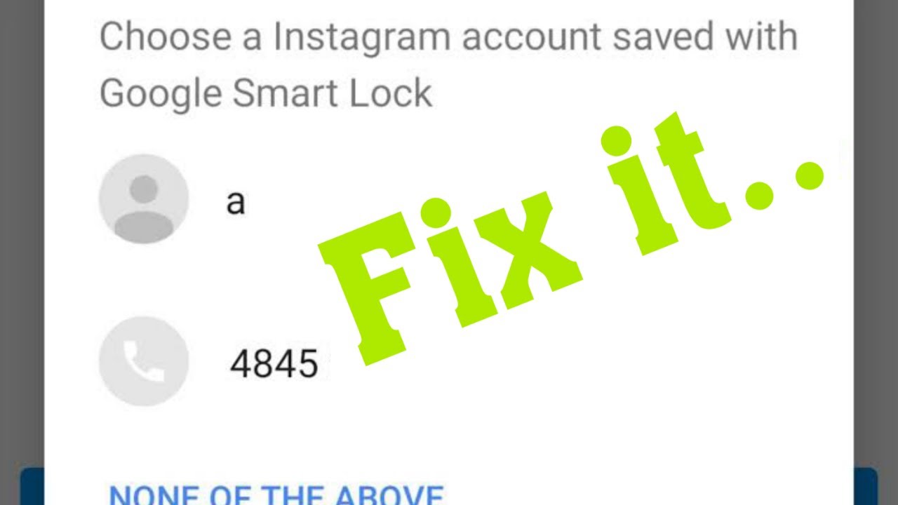 How to Remove Delete Smart Lock For Instagram in Android Mobile - YouTube