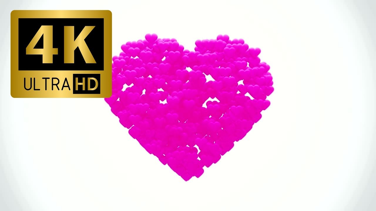 Pink Heart Screen | Pink Heart Nightlight | Pink Moving Heart | 10 Hour ...