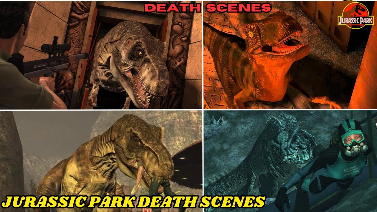 Jurassic Park The Game Death Scenes by Dinos | Death Compilation of the ...
