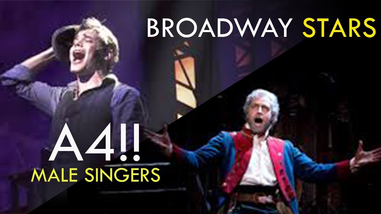 Broadway Stars hitting the A4 note (Male Singers) - YouTube