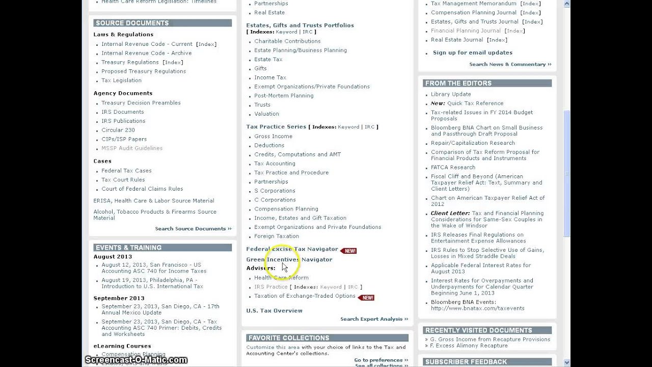 Finding BNA Tax Management Portfolios - YouTube