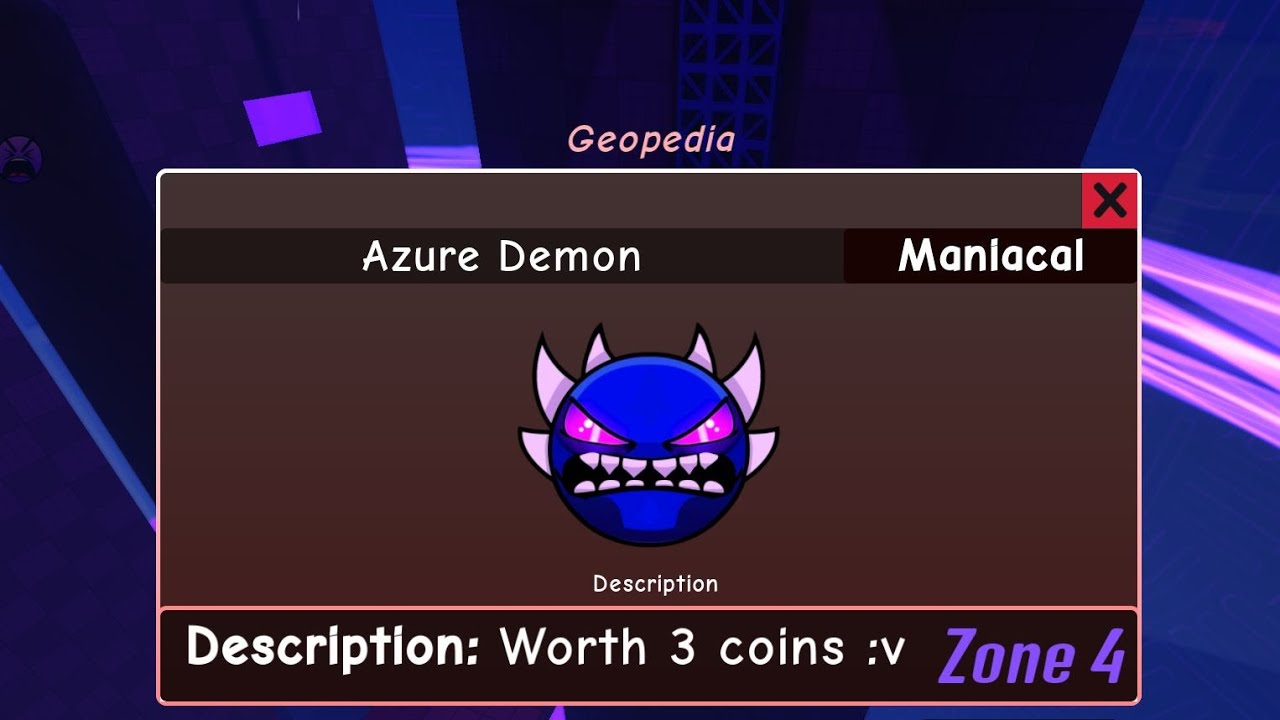 How to get AZURE DEMON in FIND THE GEOMETRY DASH Difficulties Roblox ...