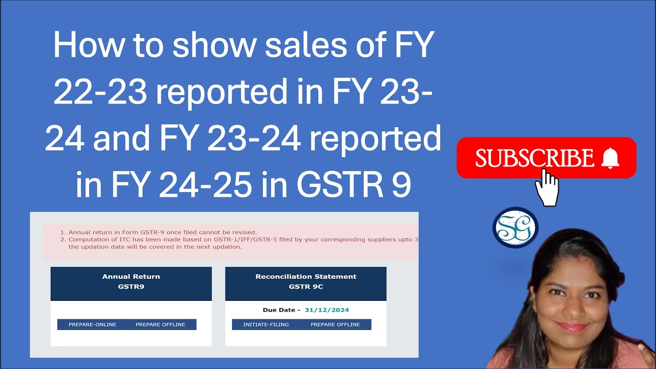 How to show sales of FY 22-23 reported in FY 23-24 and FY 23-24 ...