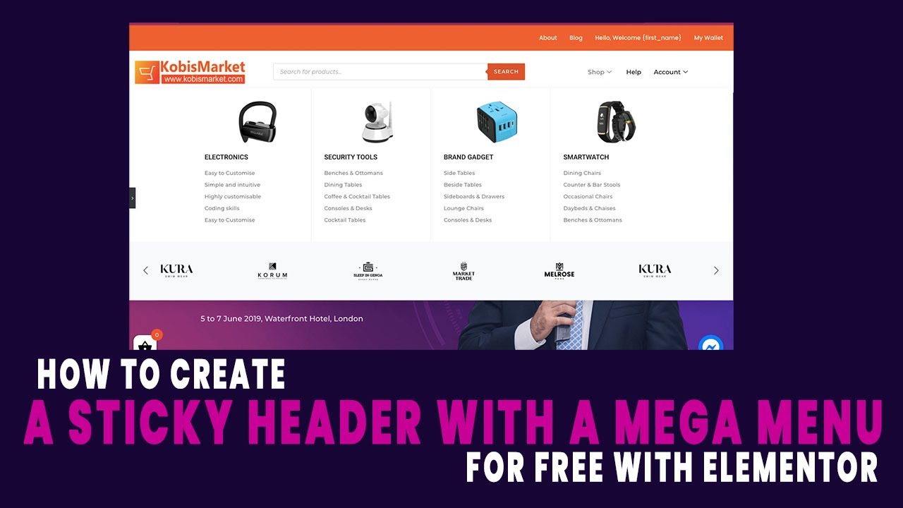 How To Create An E-Commerce Sticky Header With A Mega Menu in WordPress ...