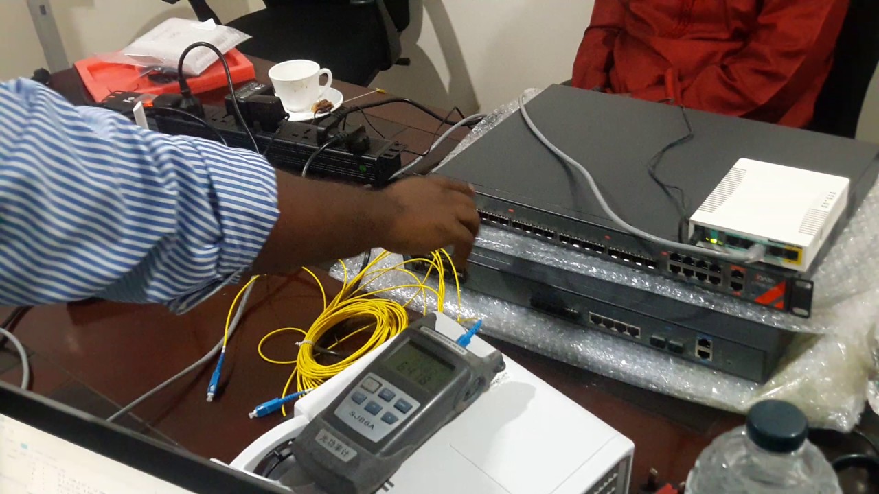 FTTH Triple Play Solution by OLT & ONU - YouTube