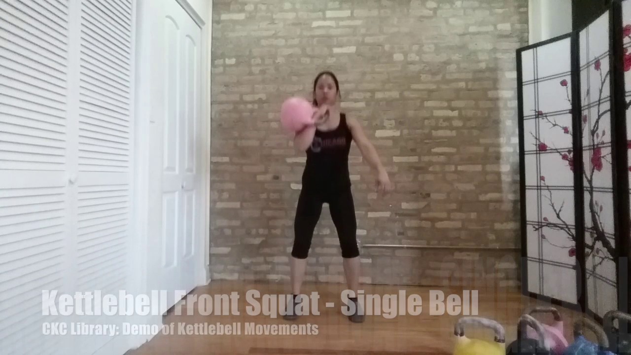 CKC Library: Kettlebell Front Squat - YouTube