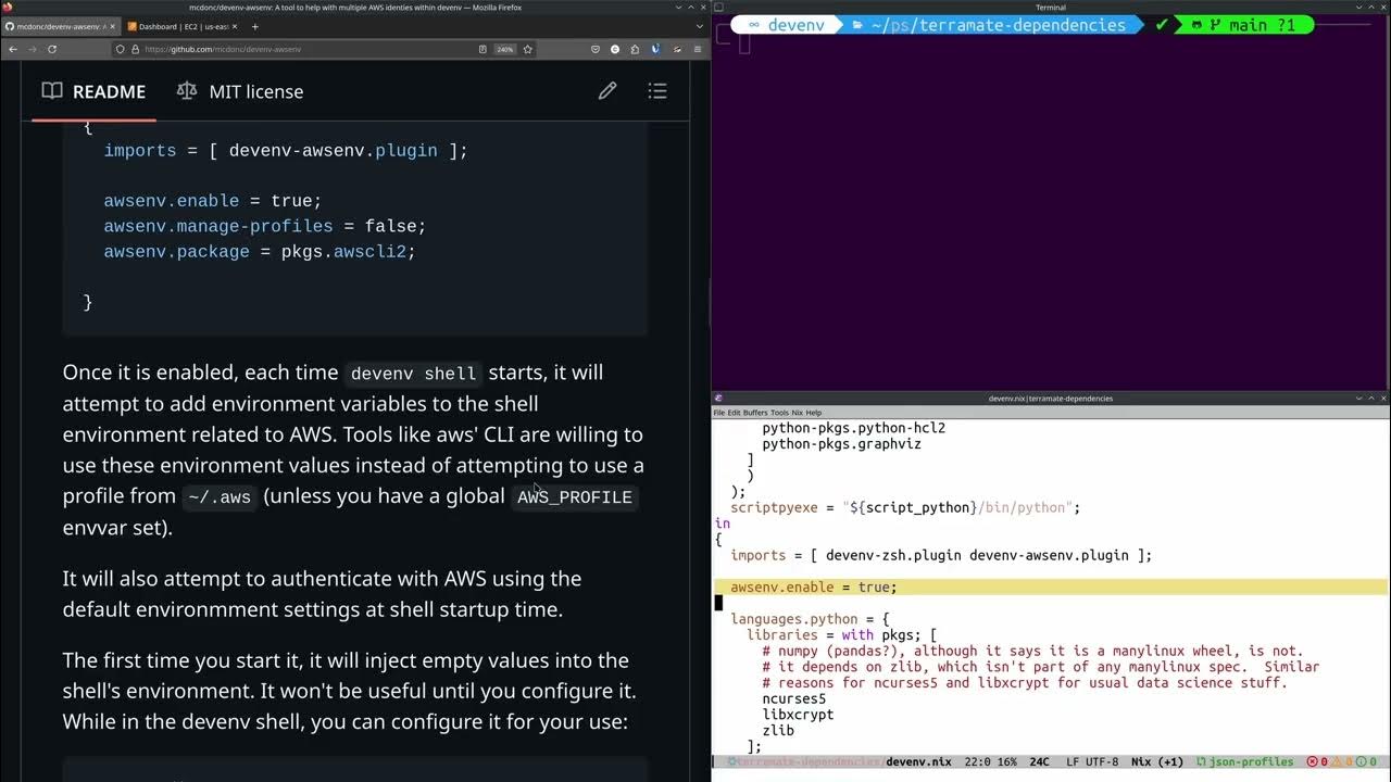 Nix OS 103: devenv-awsenv; deal with AWS identities under Devenv - YouTube