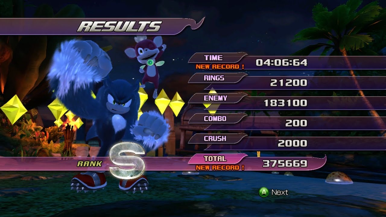Sonic Unleashed: Abadat Night Jungle Joyride Act 1-2 DLC [S rank ...