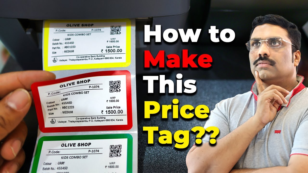 HOW TO PRINT PRICE TAG? - YouTube