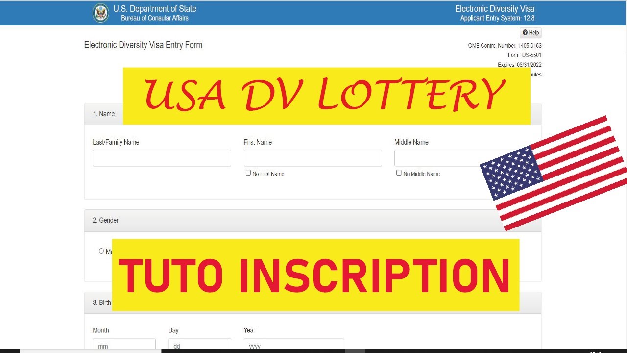 Comment S'inscrire à la DV lottery 2022-2023 - YouTube