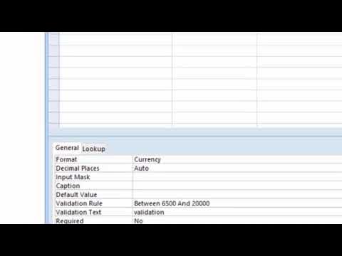 Validation rule in Between in Microsoft Access@COMPUTEREXCELSOLUTION - YouTube