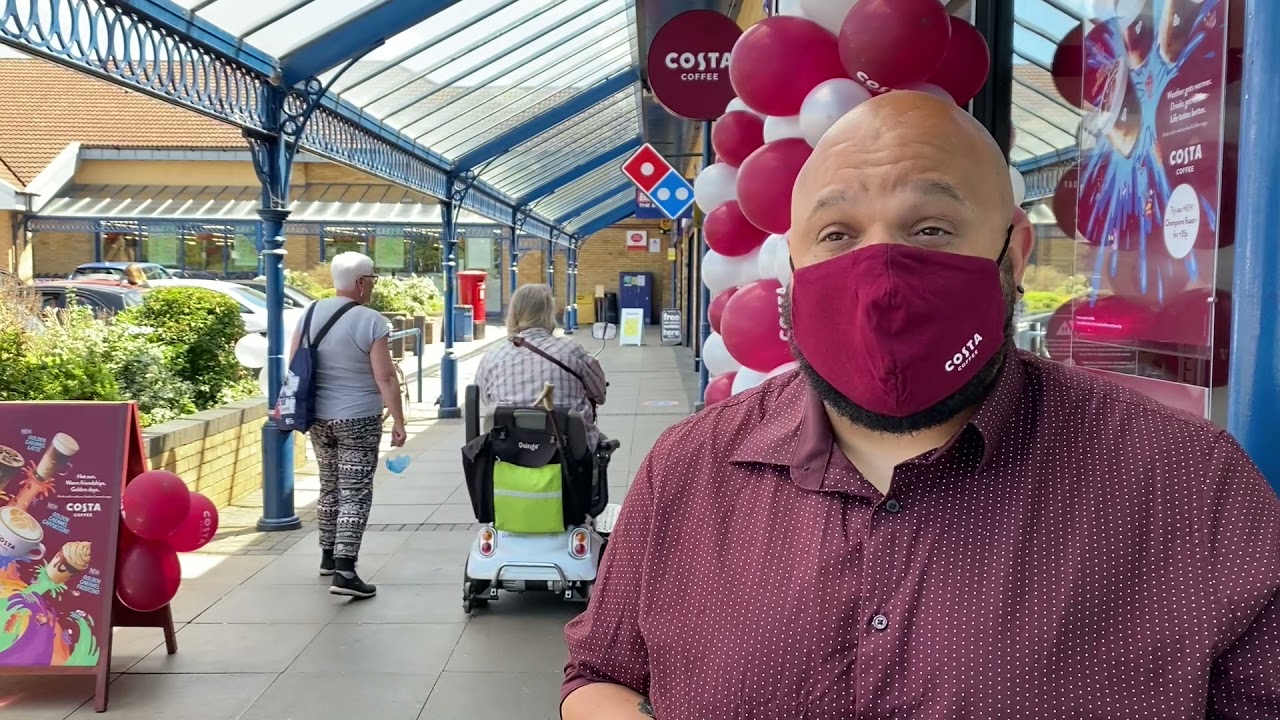 Opening of Costa Coffee in Staple Tye, Harlow - YouTube