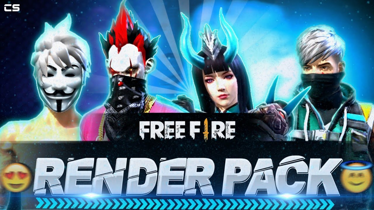 🔵 100+ FREE FIRE RENDER PACK [ CARACTERS IMAGE ] CS TECH LK 🔵 - YouTube