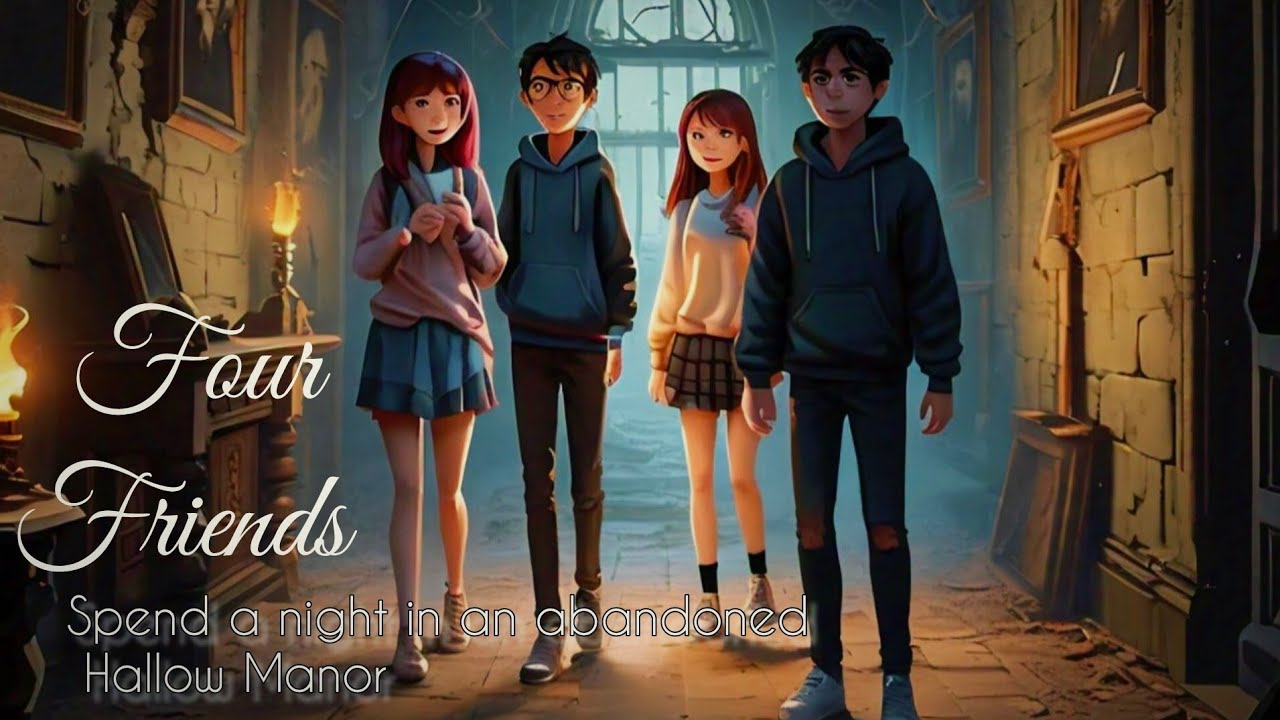 Cartoon Horror Short Story of four friends💀👻 #cartoon #horrorstories# ...