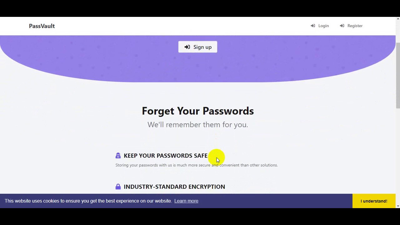 PassVault Secure Password Manager - YouTube