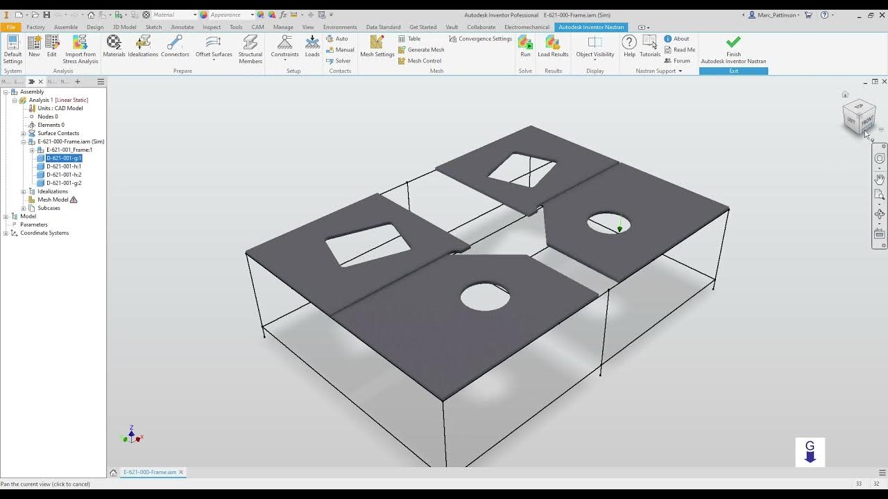 Autodesk Inventor Add ins - Nastran - YouTube