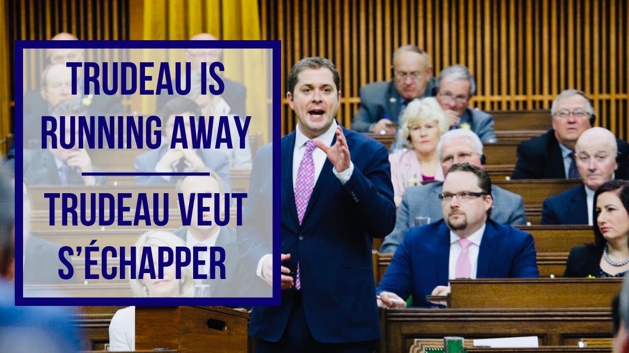 Trudeau is running away // Trudeau veut s’échapper - YouTube