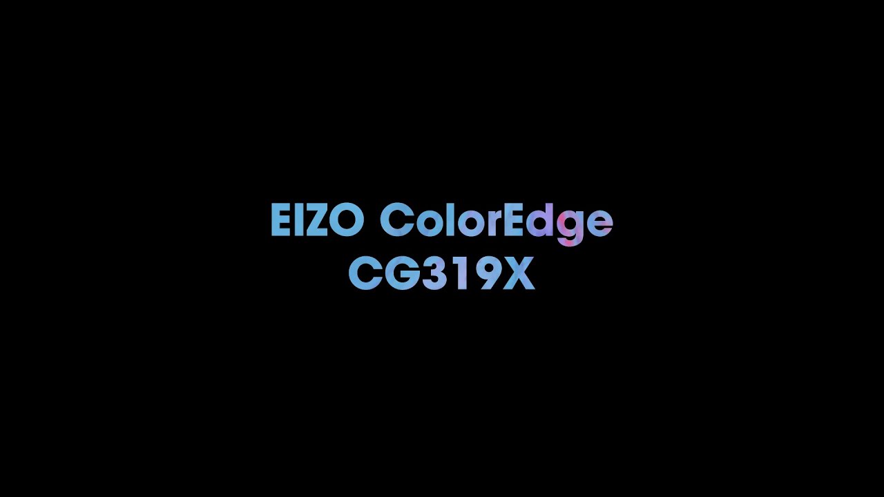 EIZO ColorEdge CG319X - YouTube