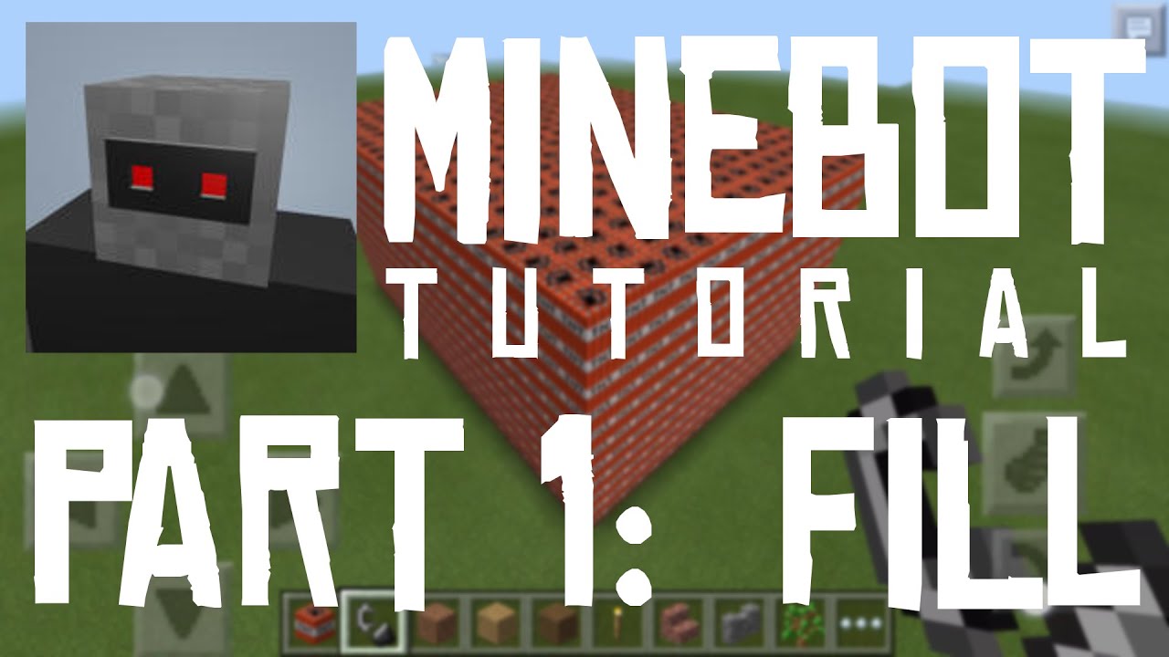 [ MCPE 0.14.0 ] [ Minebot ]How to build faster in MCPE using Minebot - YouTube